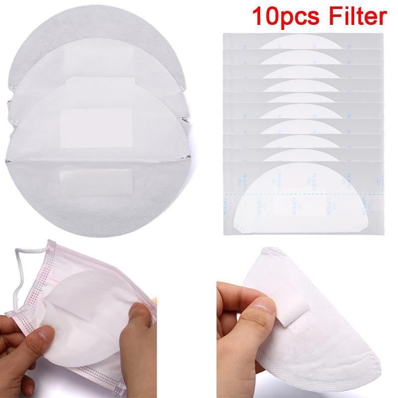 10pcs/pack Disposable Face Masks Breath Filter Pads Anti-Dust Mask Pads ...