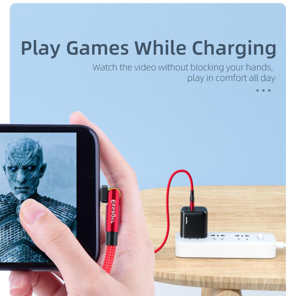 Buy Essager Rotate Micro USB Type C Cable For Xiaomi Samsung 3A Fast ...