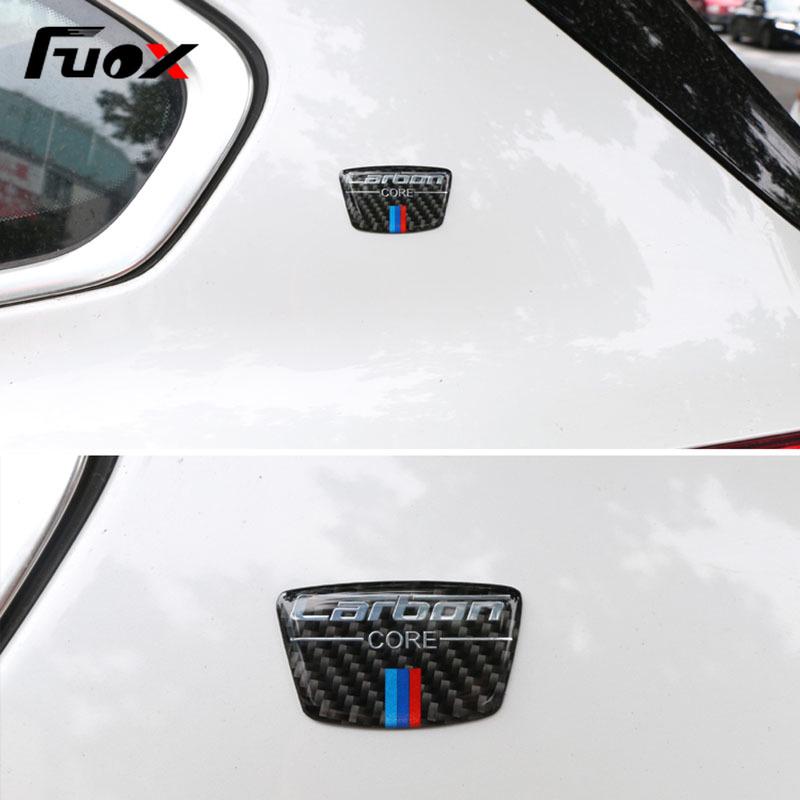 1Pcs Carbon Fiber Car Sticker For Car Carbon Fiber Emblem Car Stickers ...