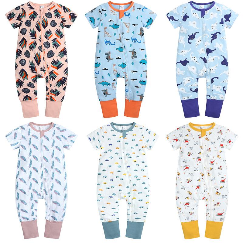Buy Newborn Baby Boys Rompers Spring Baby Clothes for Girls Short ...