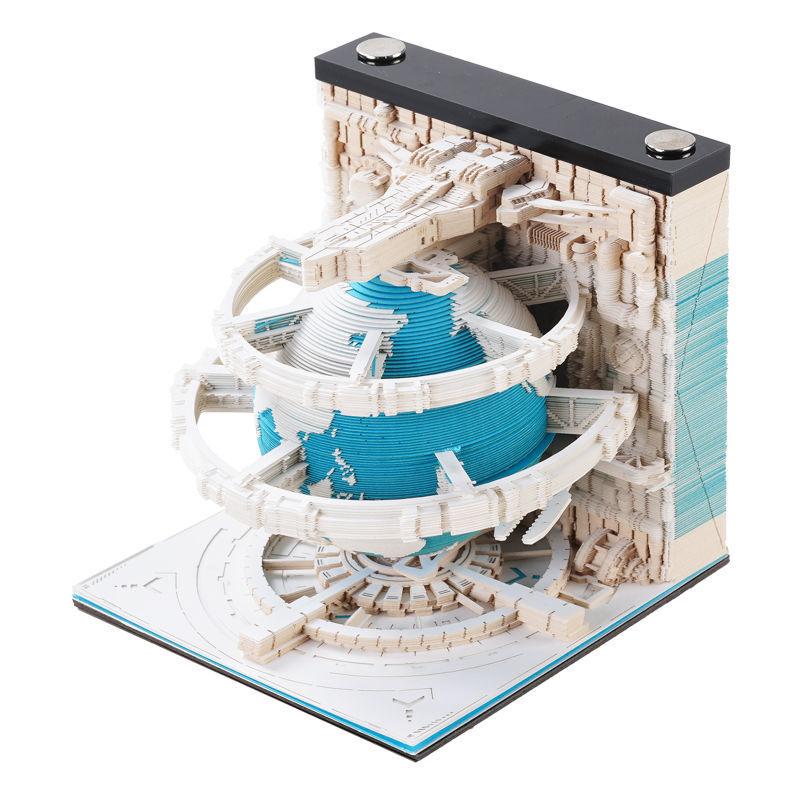 Buy Cute Earth 3d Note Pad Calendar Sticky Note Note Pad Book Earth ...