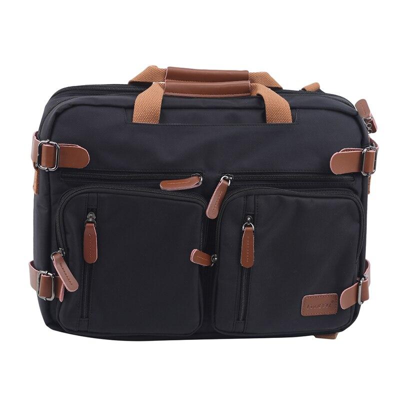 15 Inch Convertible Briefcase Men Business Handbag Messenger Bag Casual ...