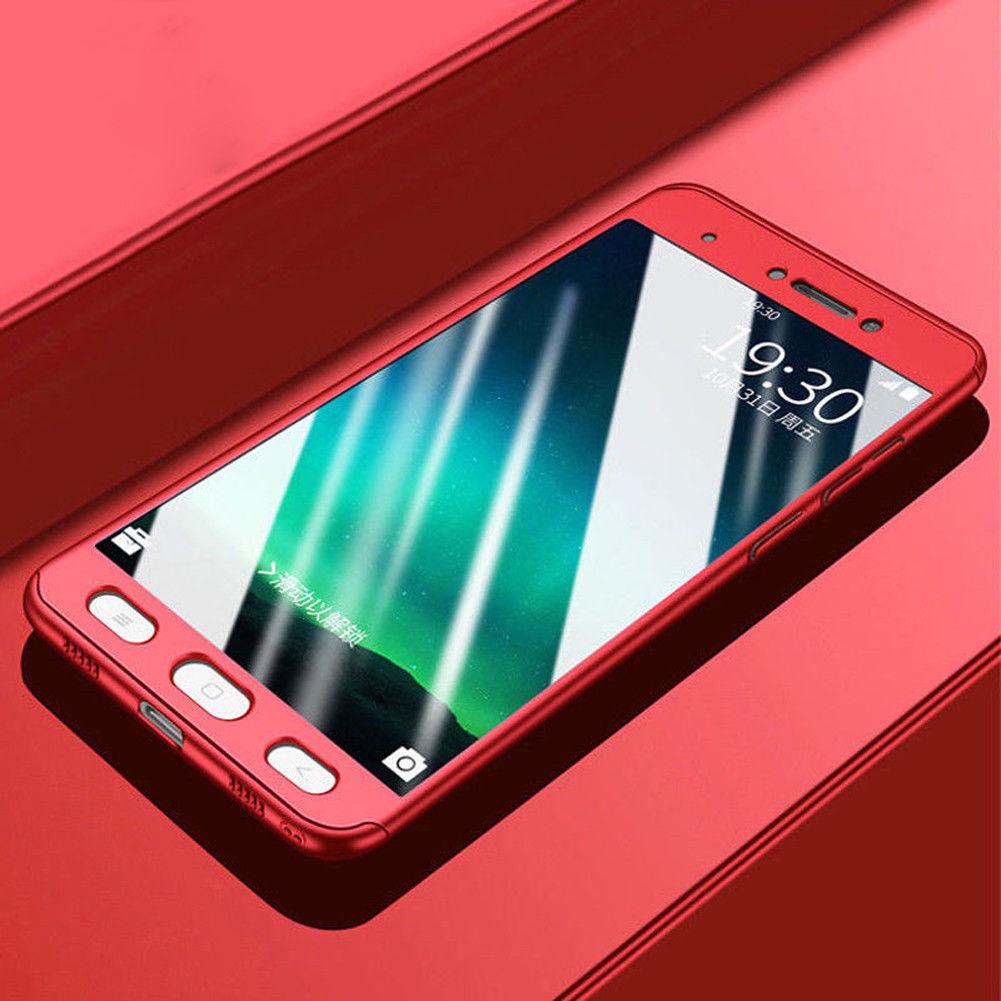 Cheap Luxury 360° Full Cover Phone Case Back Cover + Tempered Glass ...
