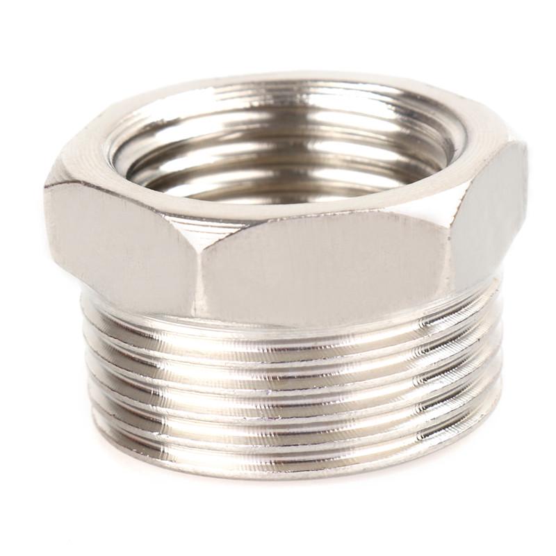 3/4" Male x 1/2" Female Thread Reducer Bushing Pipe Fitting SS 304 NPT ...