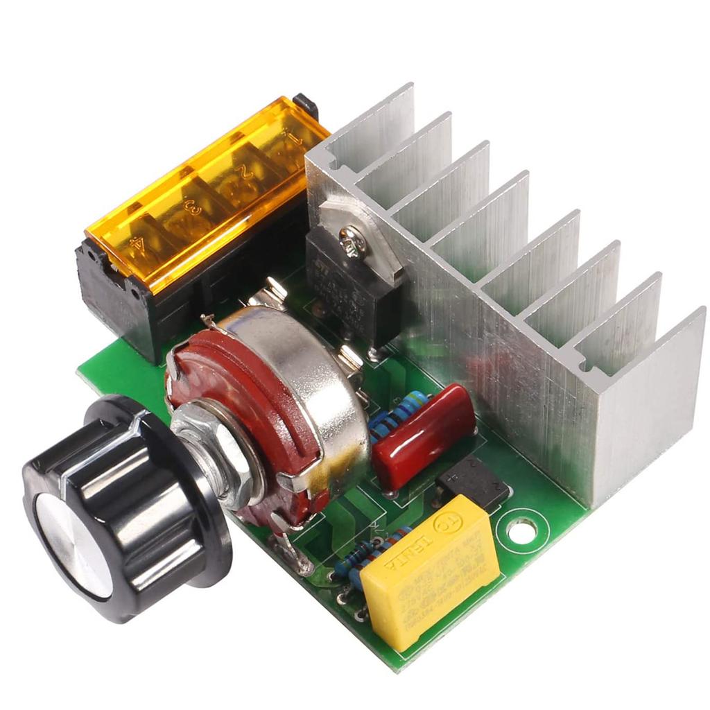 Buy 1pcs 4000W 0-220V AC SCR Electric Voltage Regulator Motor Speed ...
