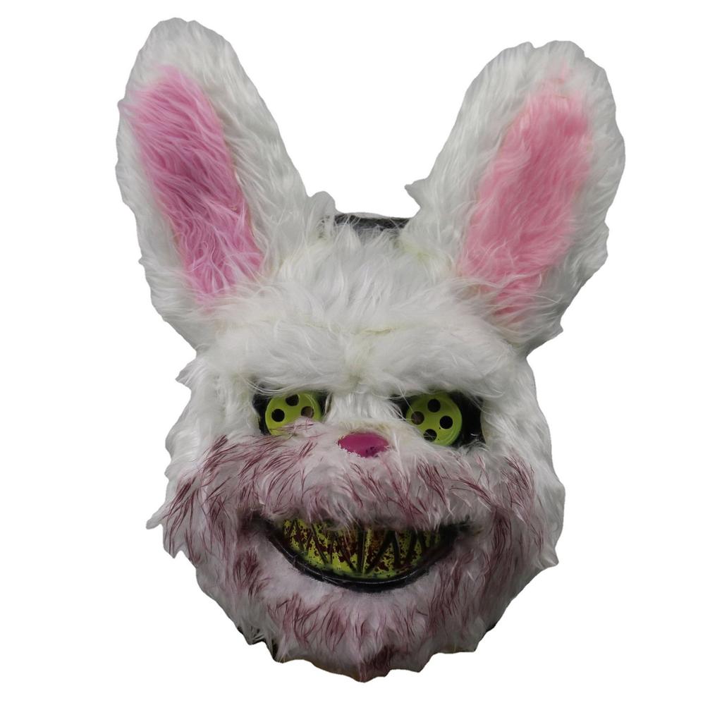Cheap Scary Rabbit Mask Plush and Plastic Cosplay Rabbit Head Costume ...
