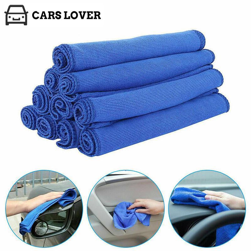Buy 25pcs Microfiber Car Cleaning Towel Automobile Motorcycle Washing ...