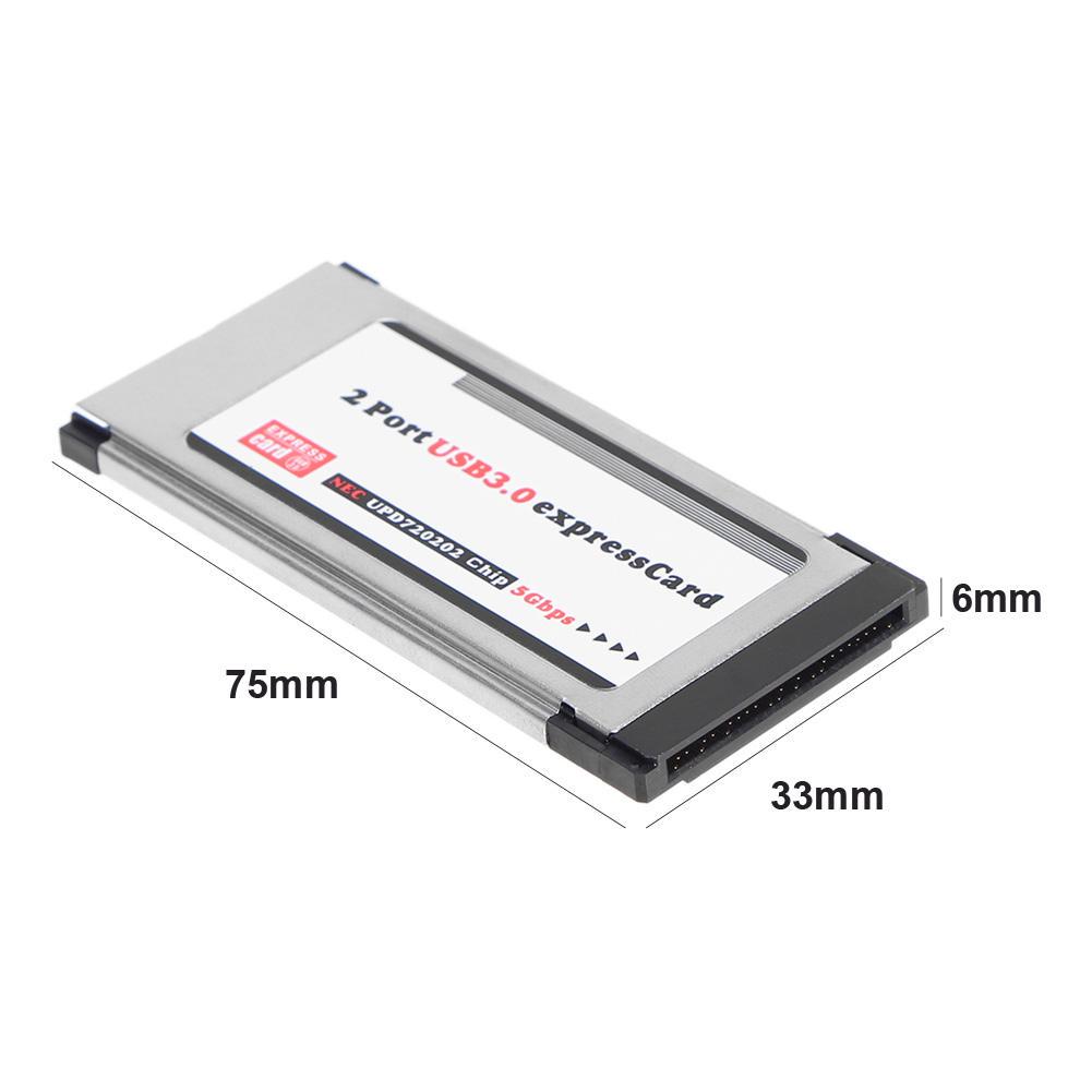 Buy 2 Port USB 3.0 Express Card Express Card 34mm NEC UPD720202 Hidden ...