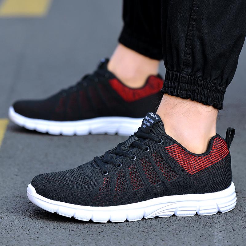 Buy Flying Woven Sports Casual Shoes Ultralight Running Shoes Men's ...