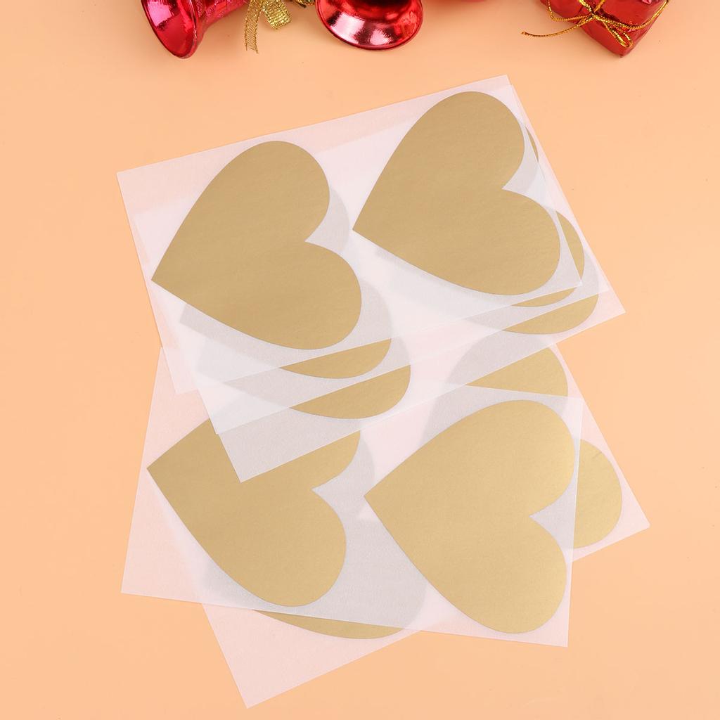 Buy 50PCS Heart-shaped Scratch Stickers Creative DIY Scratch Card ...
