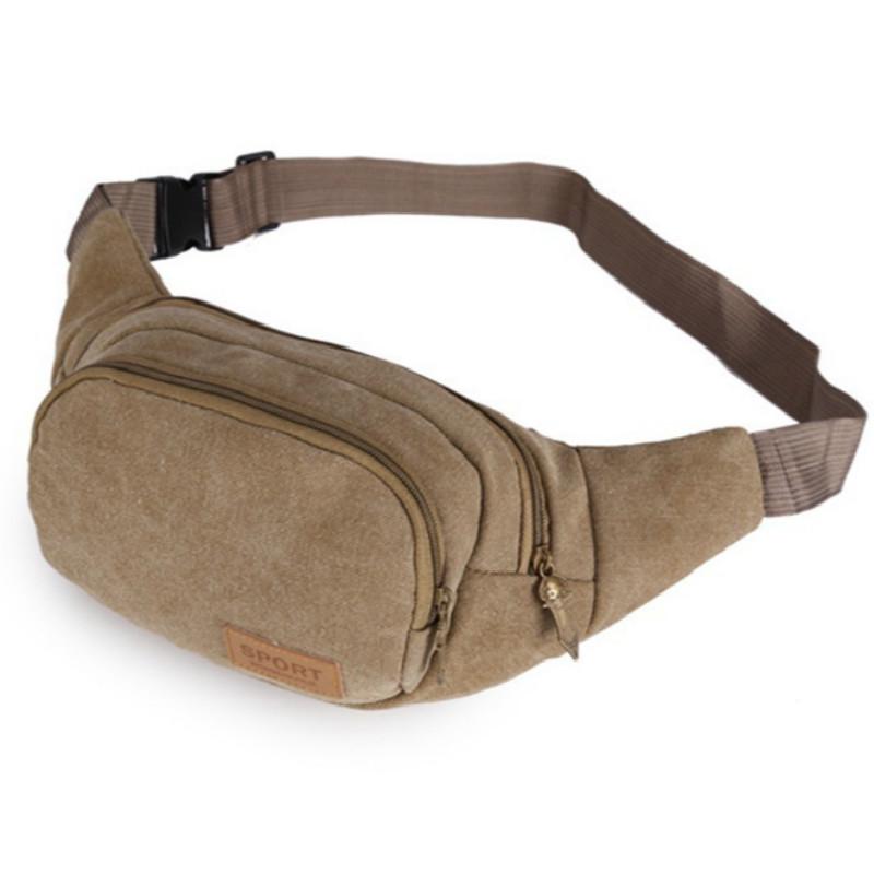 Buy Men's Leisure Sports Bag Satchel Chest Pockets Outdoor Canvas Bag ...