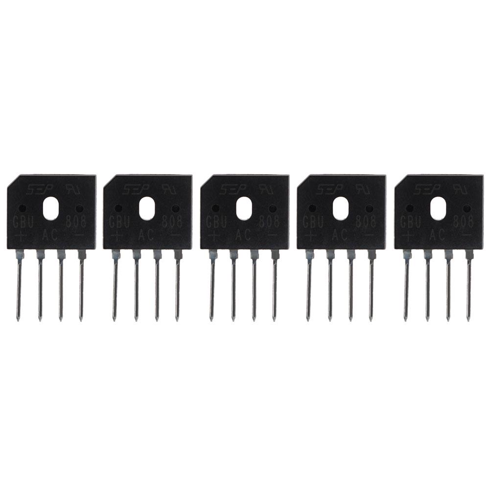 Buy New 5Pcs Single Phases Diode Bridge Rectifier IC Chip 8A at ...