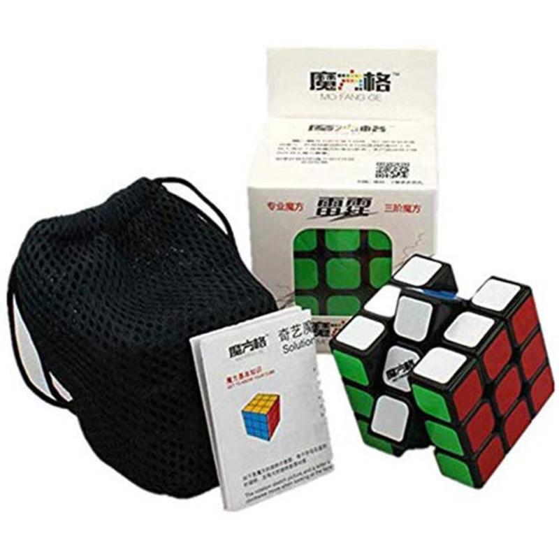 Buy CuberSpeed QiYi Thunderclap 3x3 Black Speed Cube MoFangGe ...