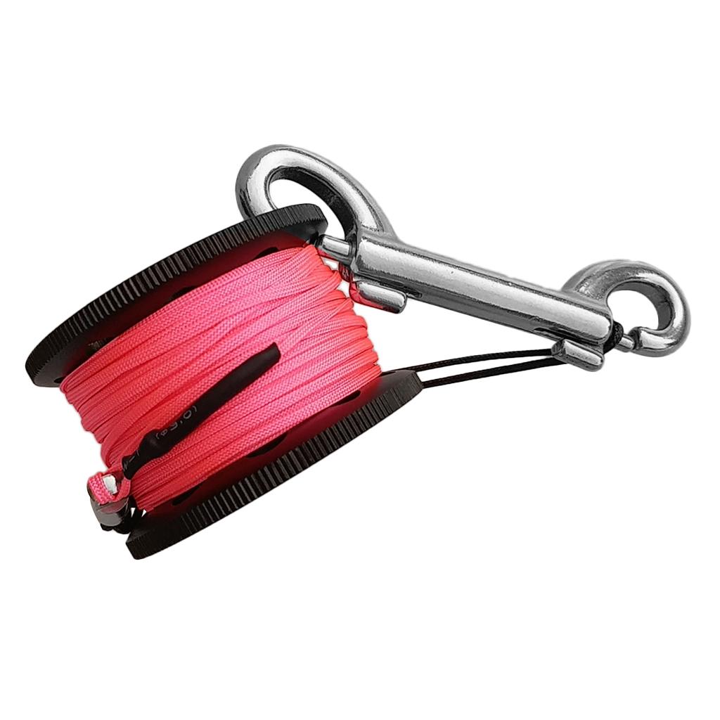 Cheap Scuba Diving Finger Reel Guide Spool 15m Line Dual Ended Bolt ...