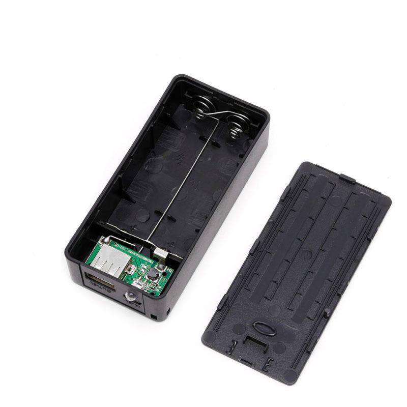 5V 1A 2 X 18650 Battery Power Bank Case With LED DIY Box Charger For ...