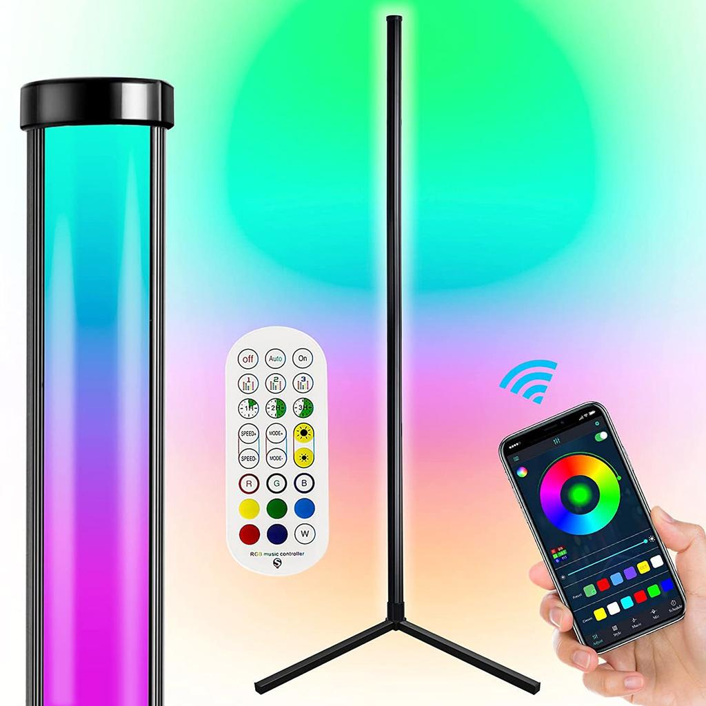 Buy BT Connected LEDs Standing Floor Lamp with Controller Supported ...