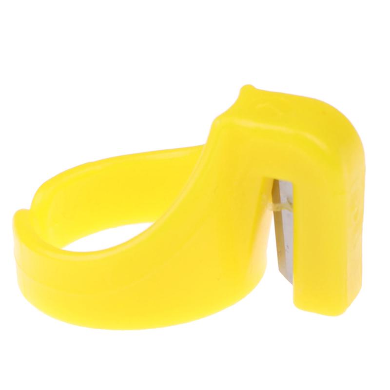 Buy 3Pcs Plastic Sewing Thimble Ring With Blade Finger Thimble Thread ...