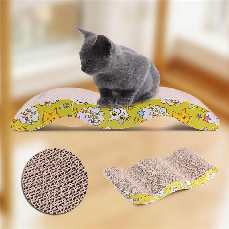 Wave-shaped Plate Cats Kitten Scratching Post Board uygun fiyatlı satın ...