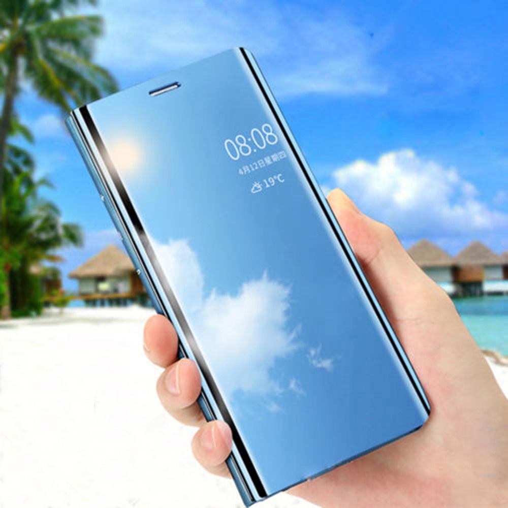 Mobile Phone Case Smart Mirror Leather Case for IPhone Samsung A30 ...