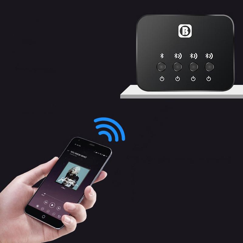 Buy Bw-107 Bluetooth 4.0 Stereo Audio Transmitter Splitter Adapter ...