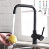 Buy Timaco Low Pressure Kitchen Mixer Black Single Lever Mixer Faucet ...
