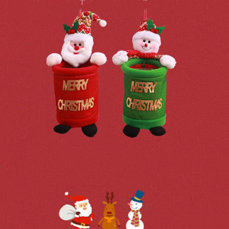 Buy Cartoon Trash Christmas Cute Santa Claus Snowman Can Rubbish ...