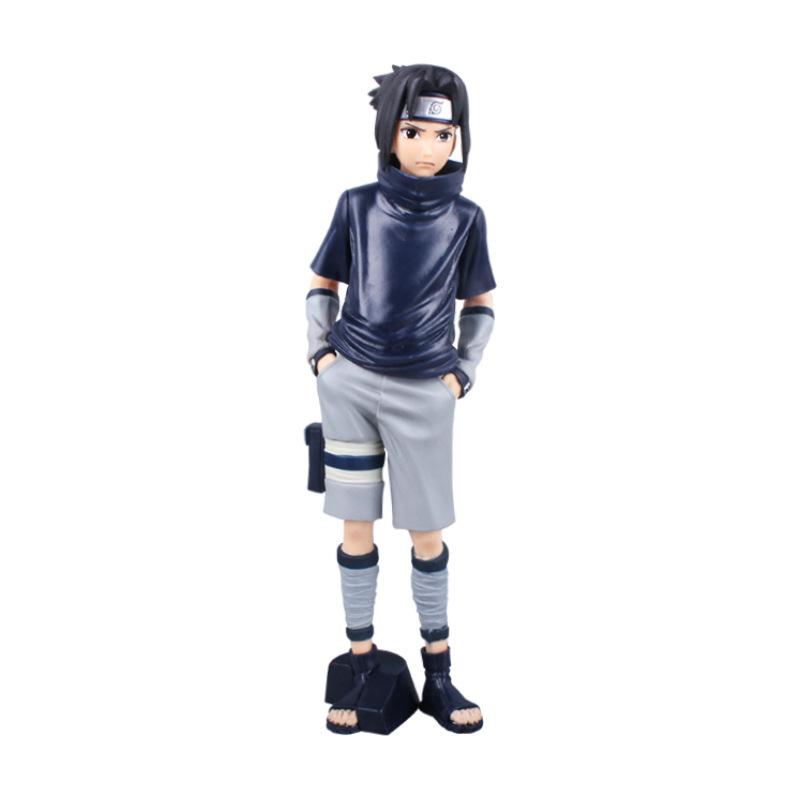 Buy Anime Naruto Standing Posture Childhood Uchiha Sasuke Figure ...
