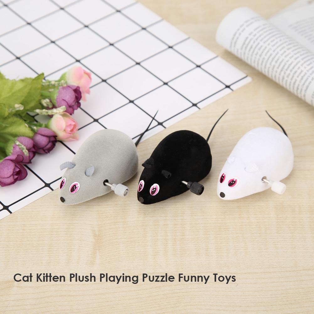 Cat Winding Mechanism Plush Mouse Rat Kitten Teasing Trick Interactive ...