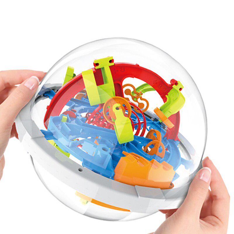 100 Barriers 3D Magic Maze Ball Intellect Puzzle Toys Game Brain Teaser ...