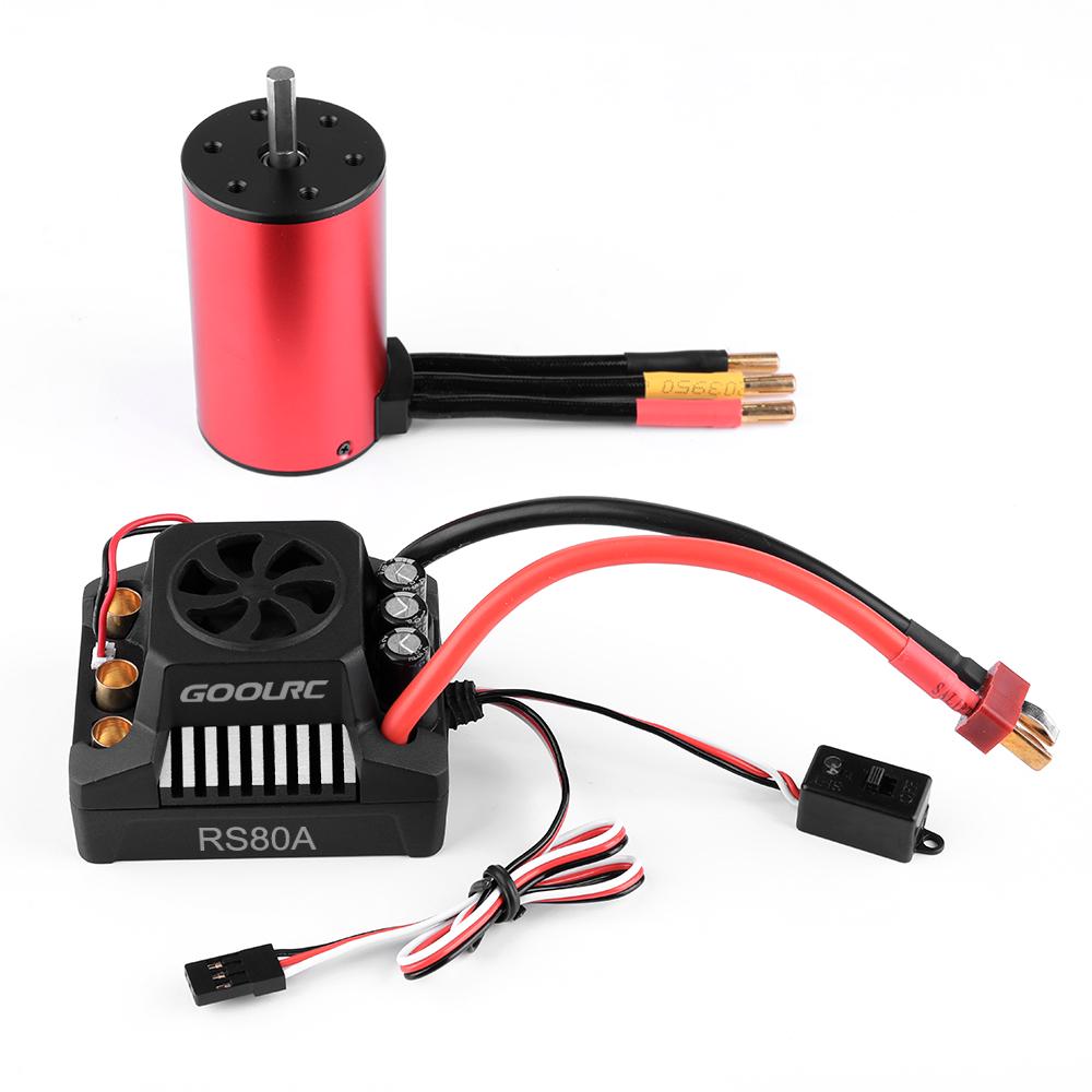 Buy GoolRC 3660 3800KV Brushless Motor 80A ESC Brushless Electronic ...