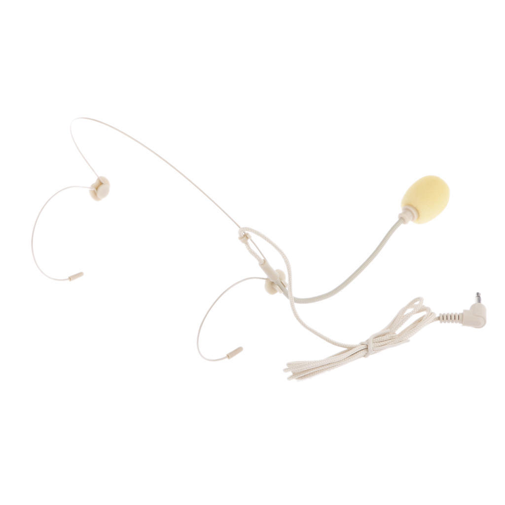 Yellow Professional Double Earhook Headset Headworn Microphone L ...
