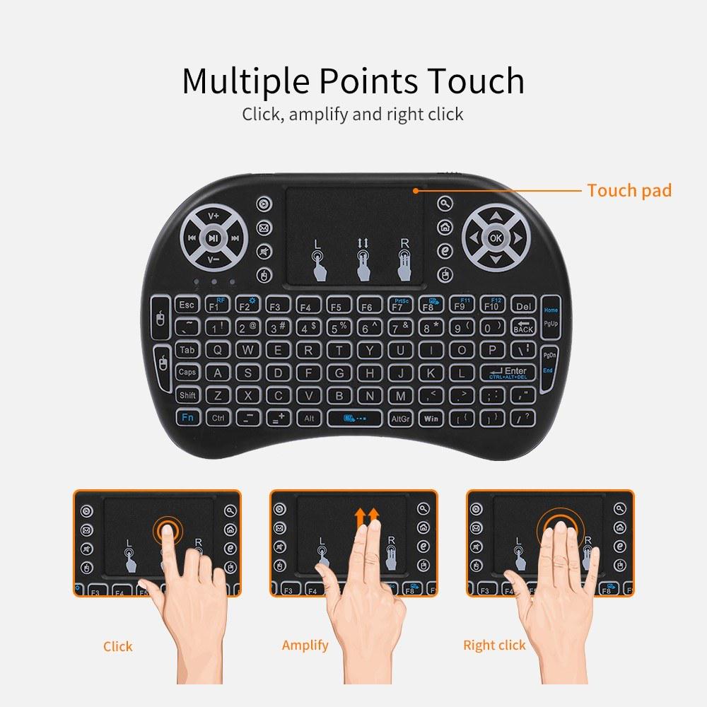 Air Mouse Keyboard 2.4G Wireless RF Remote Control Backlit Multimedia ...