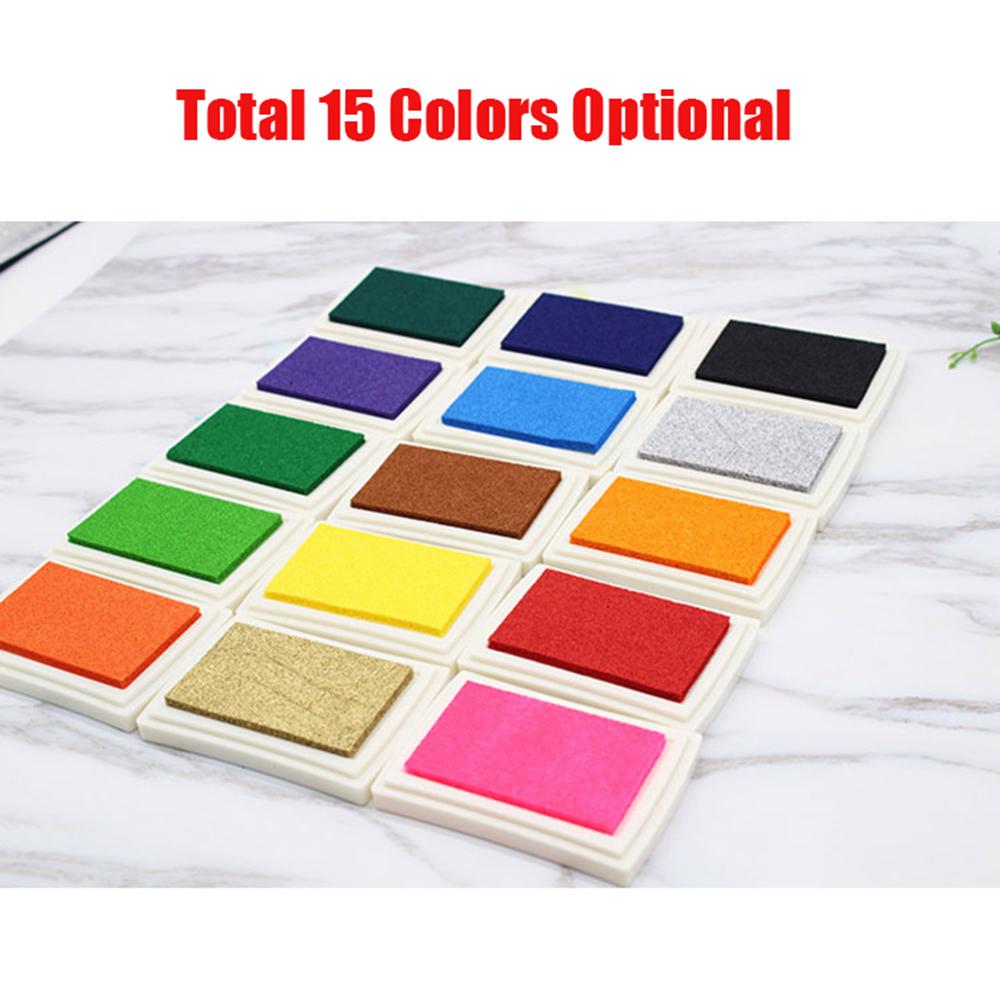 Buy Colorful Craft Ink Pad Stamps Rubber Stamp Pad DIY Scrapbooking ...