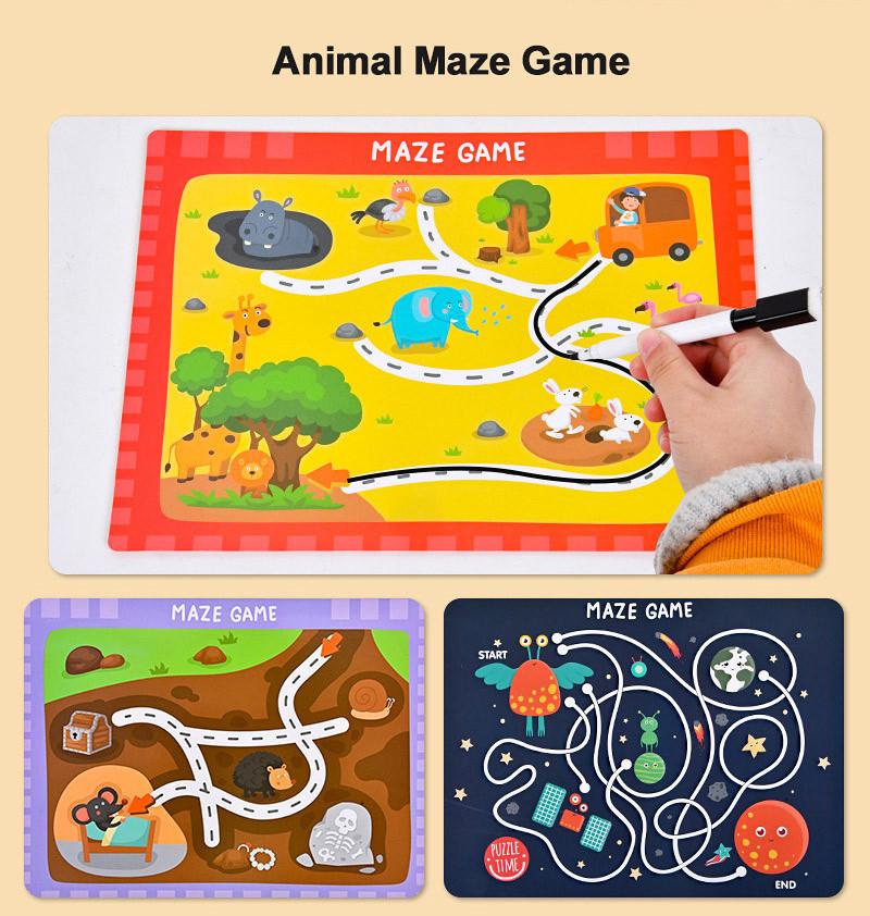 Cheap Fun Pen Control And Stippling Training Card Maze Teaching Aids ...
