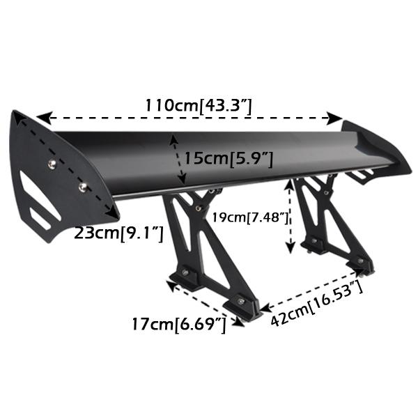 Buy 110CM 43" Universal Aluminum Lightweight Rear Trunk Racing GT ...
