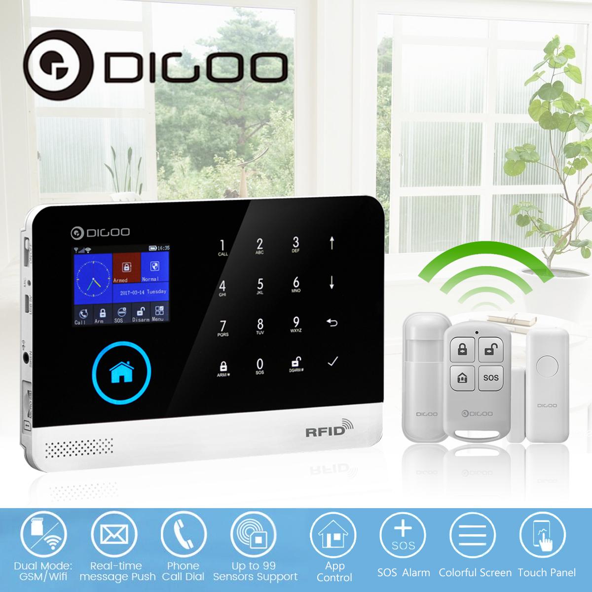 Digoo Smart Home Security Wireless Alarm System 433MHz WIFI GSM GPRS ...