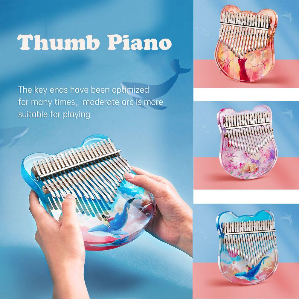 Buy Mini Nice Sound Finger Keyboard Musical Hand Kalimba Thumb Piano 17 ...