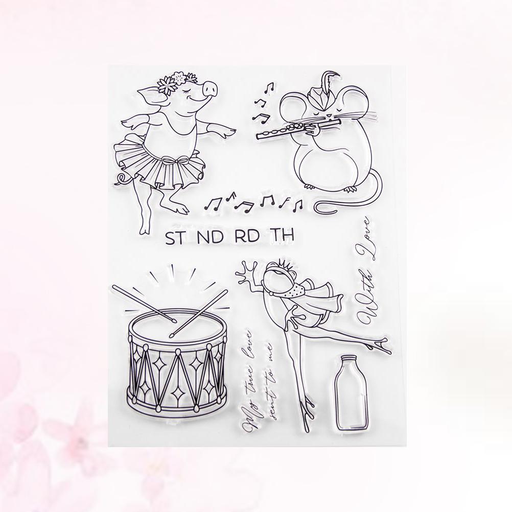 Buy 1 Pc Clear Stamp DIY Scrapbooking Seals Cling Stamp Transparent ...