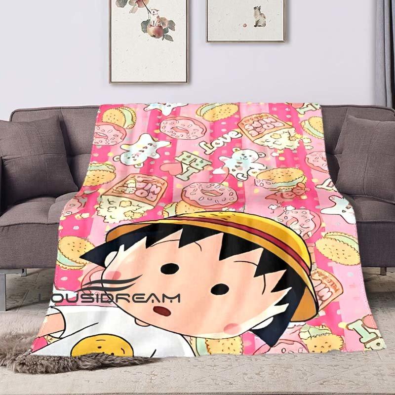 Buy Chibi Maruko-chan Japanese 3D Cartoon Plush Blanket Bedding Flannel ...