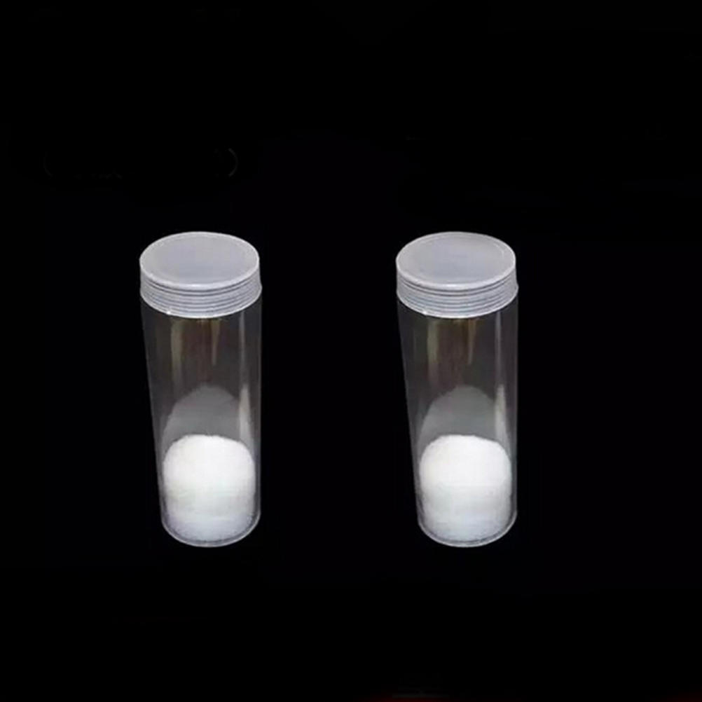 Buy 1Pcs 27Mm Applied Clear Round Cases Coin Storage Protective Tube ...