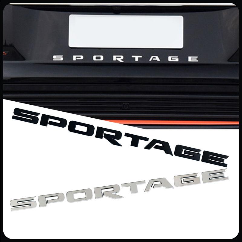 Buy 1pcs 3D ABS SPORTAGE Car Letter Rear Tailgate Trunk Decals Emblem ...