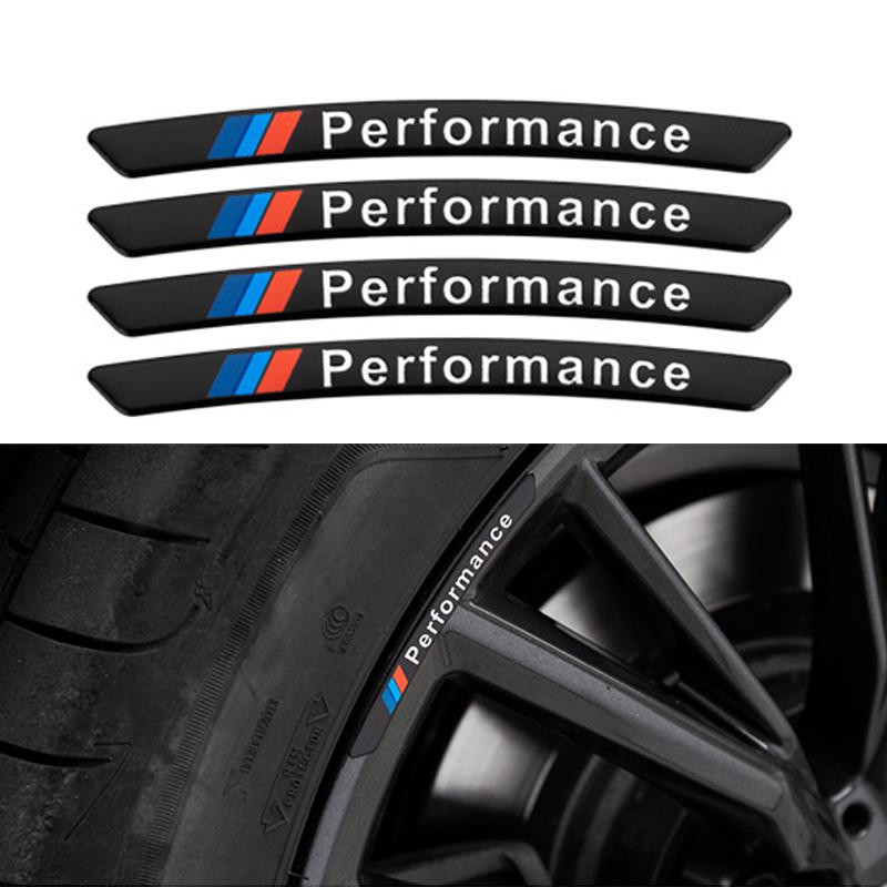 Buy 4pcs Performance Wheels Rims Racing Car M Stickers For BMW G30 G31 ...