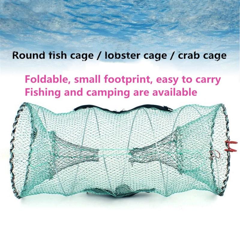 Buy Spring-cage Fishing Net Automatically Folds Shrimp Cage Circular ...