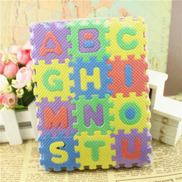 Buy 36Pcs Mini Size Puzzle Alphabet A-Z Letters Numeral Foam Mat ...
