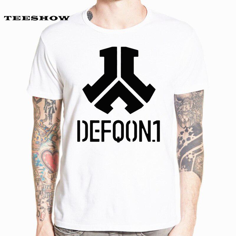 Buy Defqon 1 Pure Designer T-shirt Men Tshirts Hip Hop Mens Short ...
