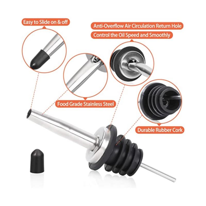Buy 12PCS Stainless Steel Classic Bottle Pourer Conical Nozzle at ...