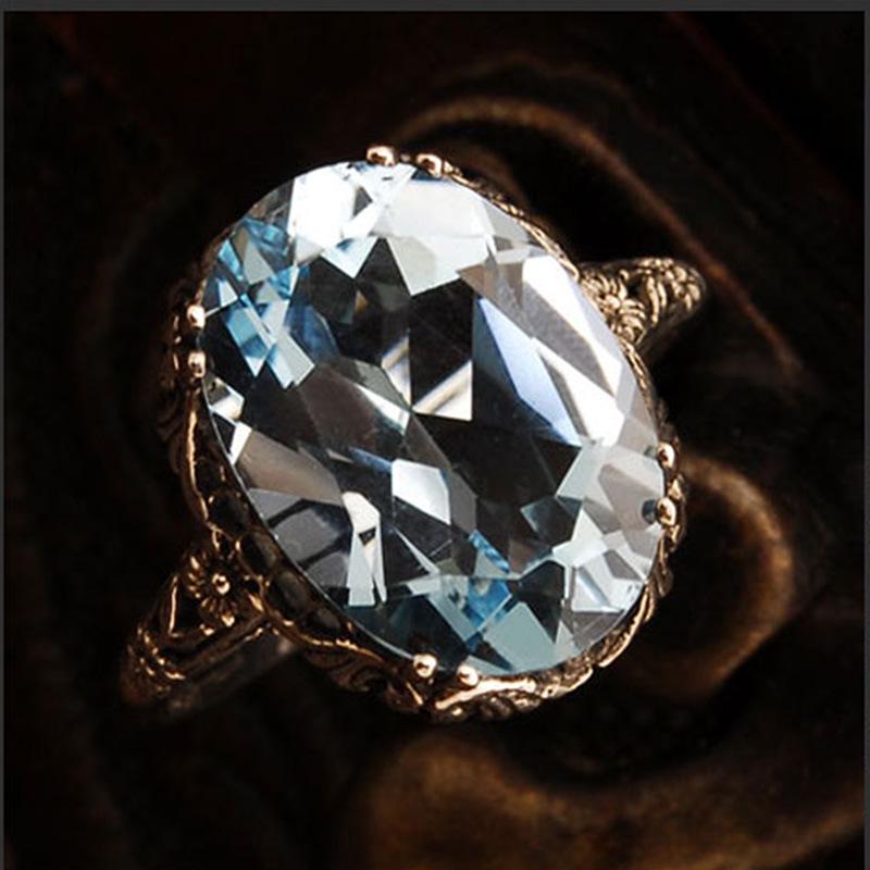 Buy European and American Fashion Women's Natural Mink Gemstone Ring at ...