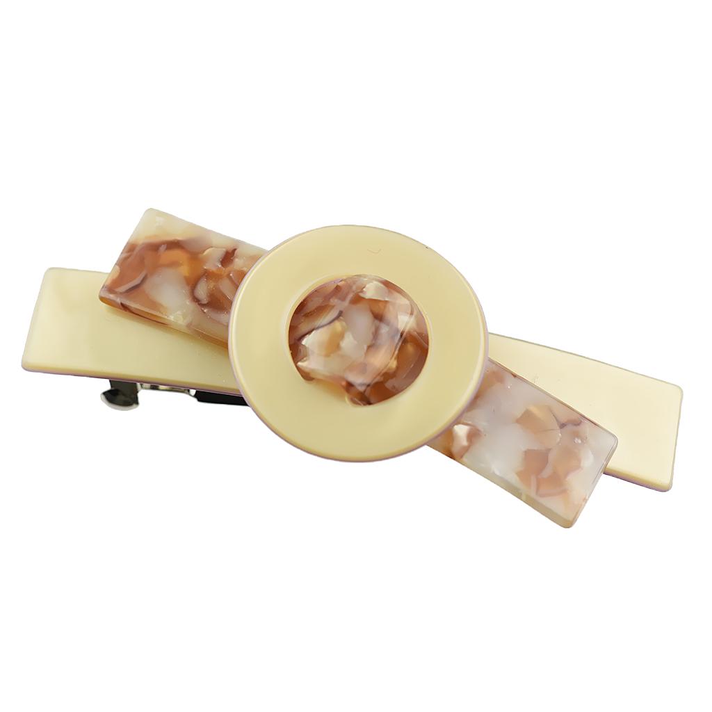 Buy Multicolor Retro Noslip Auto Clasp Tortoise Shell Barrettes Black ...