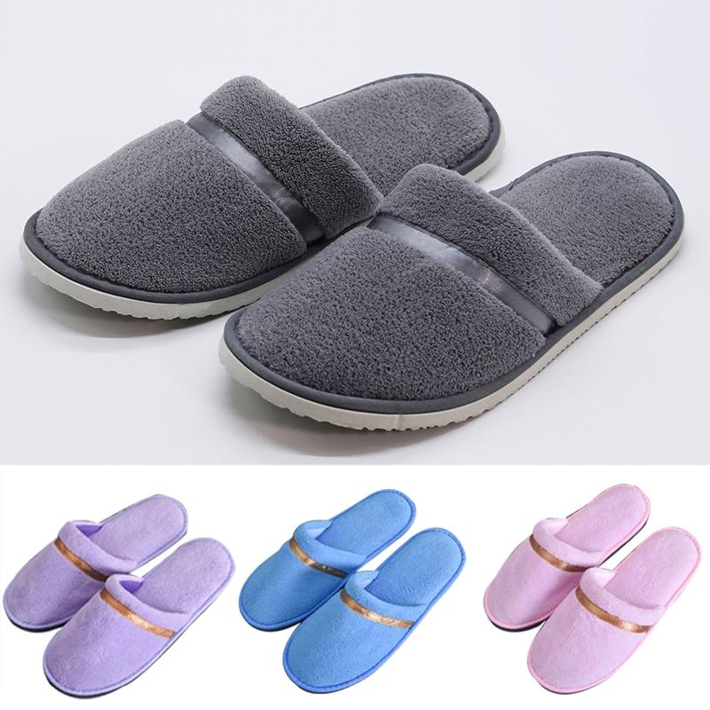 Buy 1Pair Cotton Slippers Non-slip Mute Slippers Soft Bottom ...