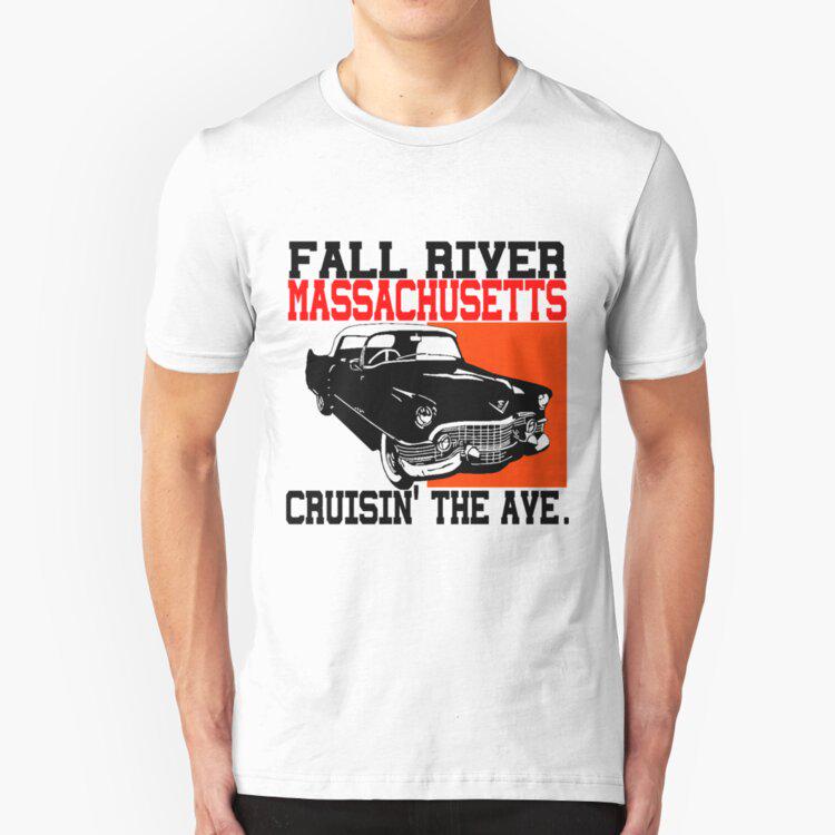 Buy FALL RIVER MASSACHUSETTS Cotton White Tees Summer Men T Shirts Male ...